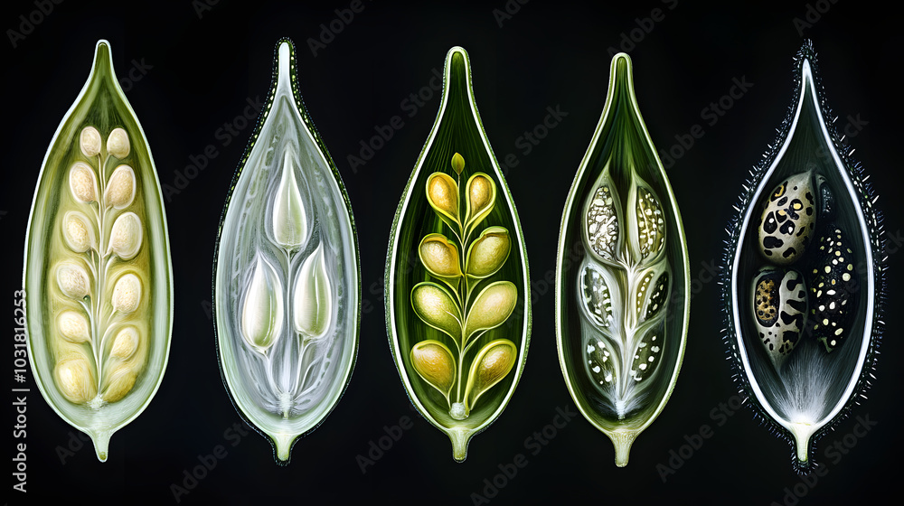 In-Depth Realistic Illustration Exploring the Variation of Seeds Across ...