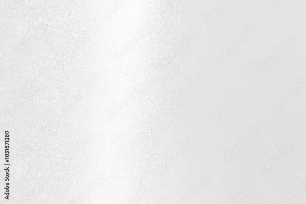 Shiny white paper with Chineses style pattern background, abstract ...