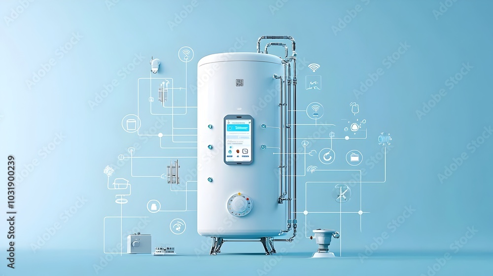 Innovative smart water tank system equipped with advanced IoT sensors ...
