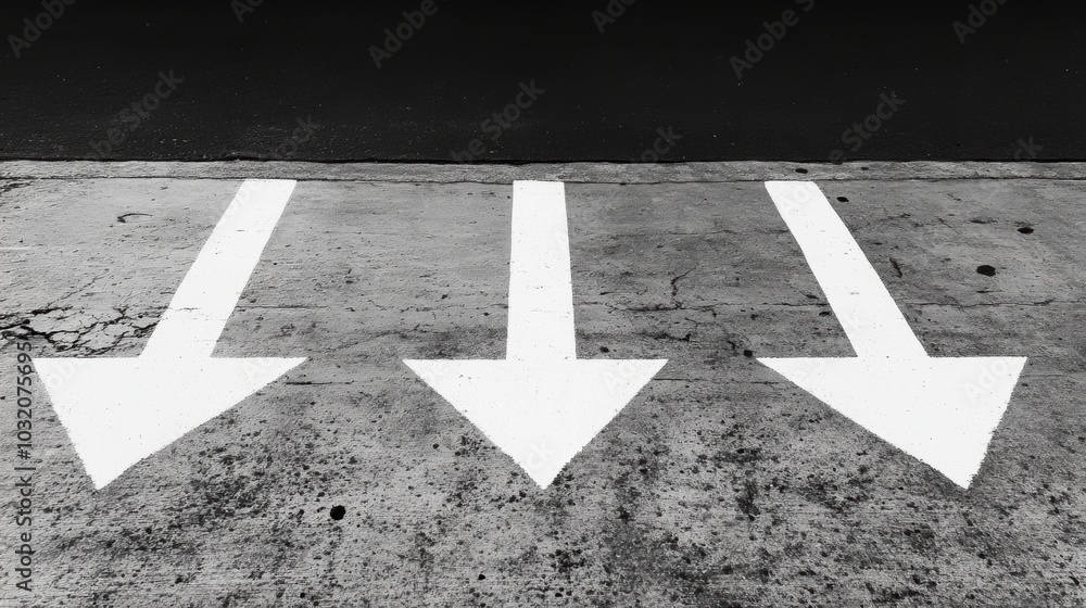 Minimalist upward arrows, sleek design, uniform alignment, conveying ...