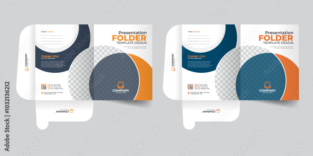 Presentation file folder design creative and unique style for corporate ...