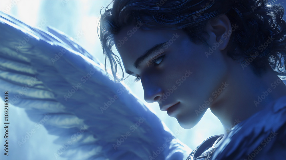 Archangel Sariel, in his divine presence, has a pale complexion and ...