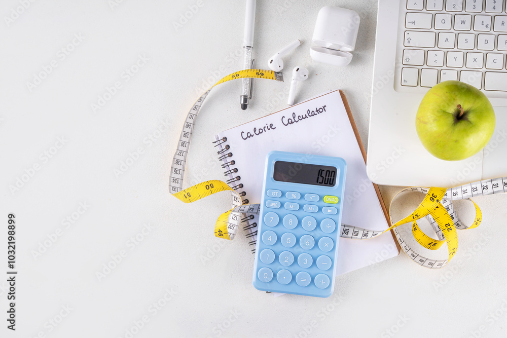 Calorie calculator, healthy TDEE concept. Calorie calculation based on ...