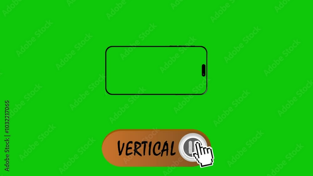 Rotate your phone turn horizontally and vertically icon animation motion graphics for content ...