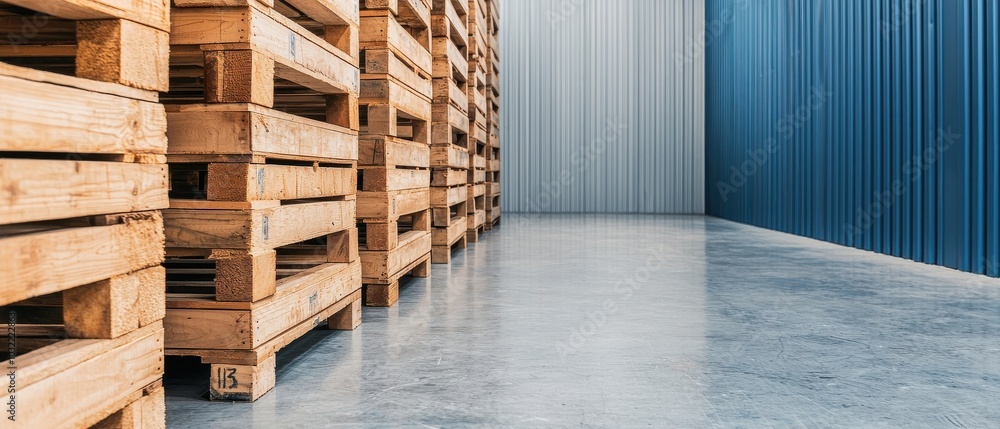 Efficient storage solutions maximizing space with wooden pallets in ...