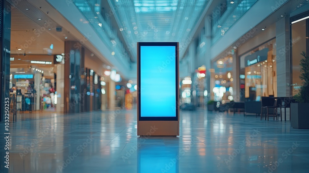 A flyer presenting a minimalist, ultra-thin digital billboard ...