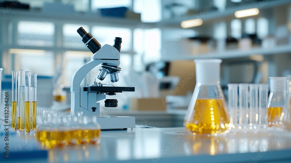 Biotechnology Research Lab with Modern Technology and Equipment A clean ...