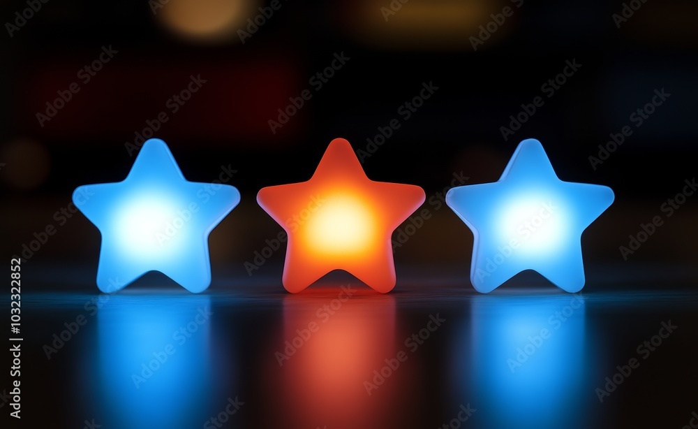 With a slider bar rating of five stars, customer feedback ratings, and ...