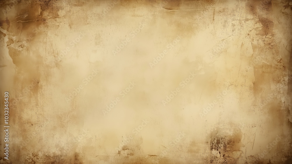 Vintage grunge paper background with sepia tones, featuring aged ...