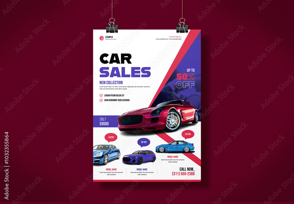 Car Sale Promotion Flyer Template Stock Template | Adobe Stock