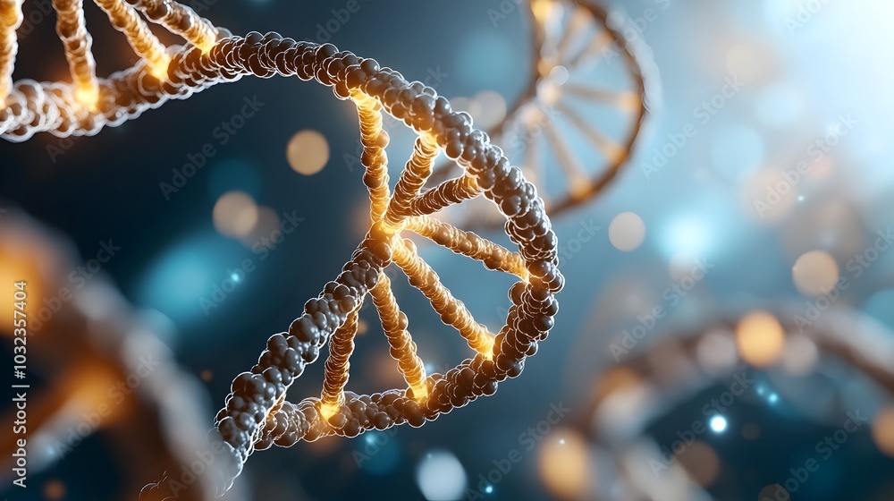 Illuminated Helix Captivating microscopic organic structures forming an ...