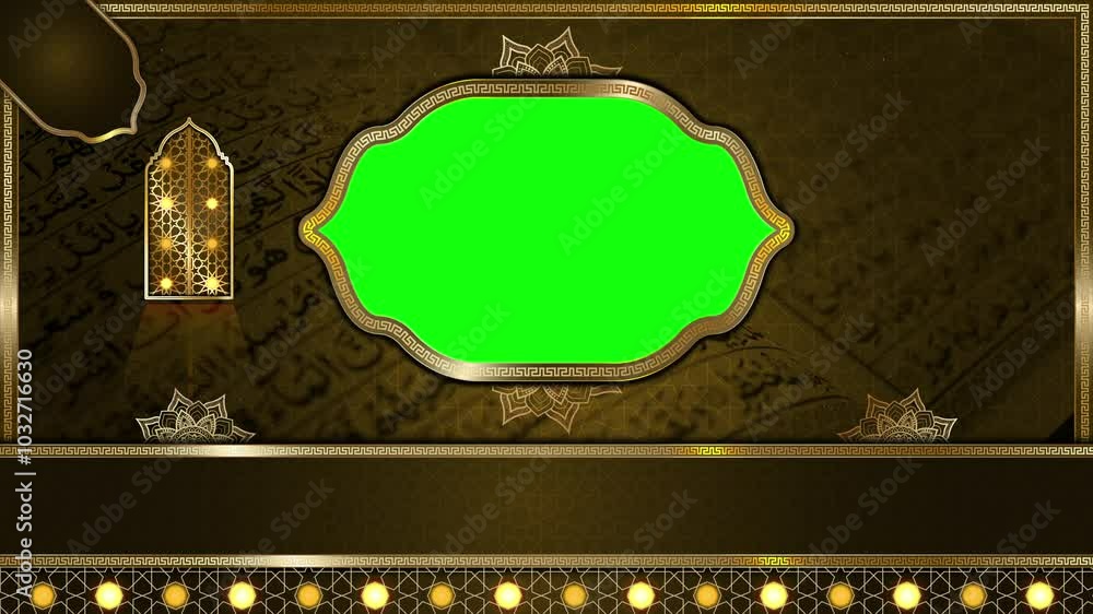 animated luxury islamic Arabic background , muslim design video ...