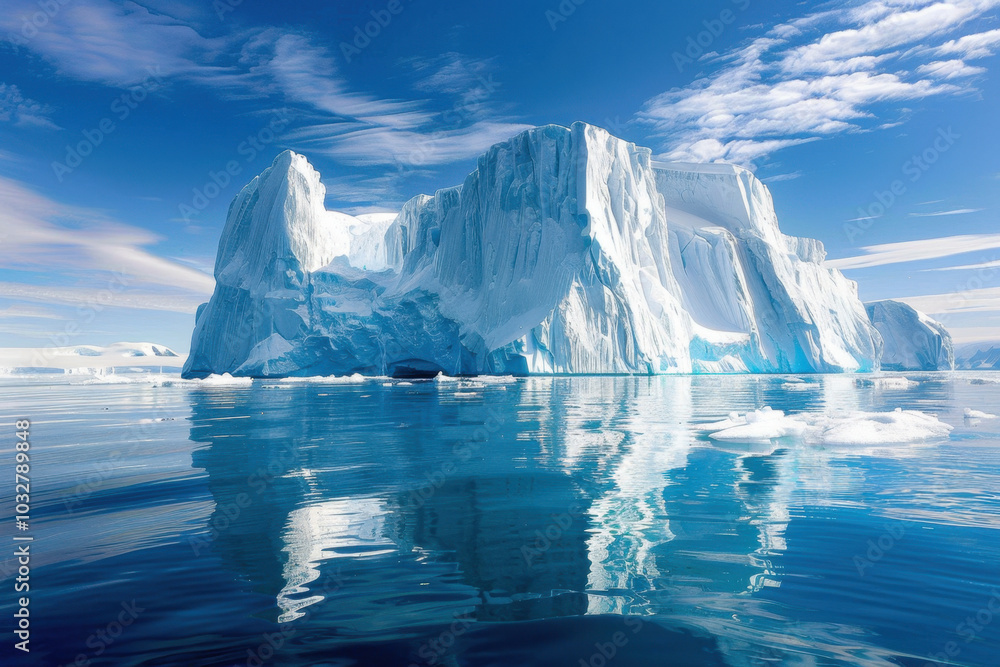 Arctic. Permafrost, Cold Sea. Wildlife and Icebergs. Generative AI ...