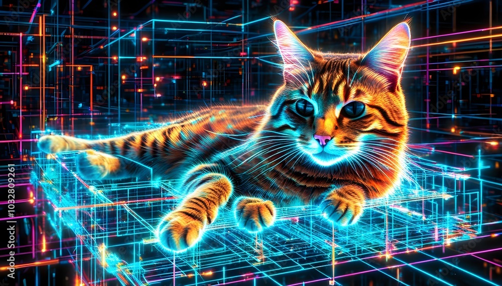 Schrodingers Cat Enigma: A Glowing Odyssey of Mathematical Formulas in ...