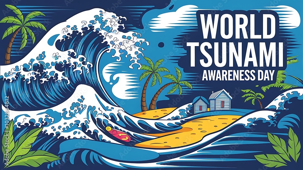 Comprehensive World Tsunami Awareness Day Banner Featuring Educational ...