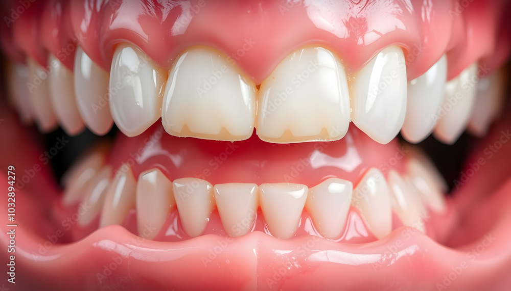 two chewing side teeth of the upper jaw after treatment of caries ...