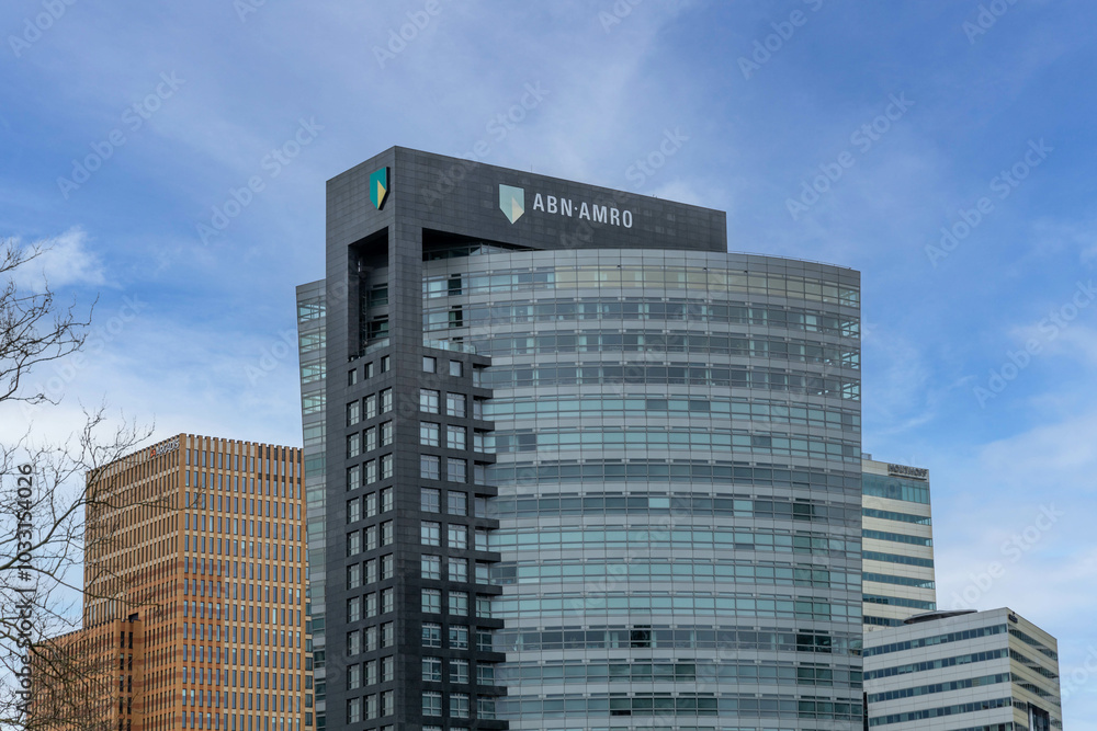 ABN AMRO head office. ABN AMRO Bank is the listed holding company of ...