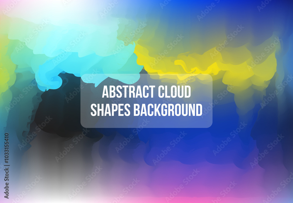 Abstract Cloud Shapes Background Design Stock Template | Adobe Stock