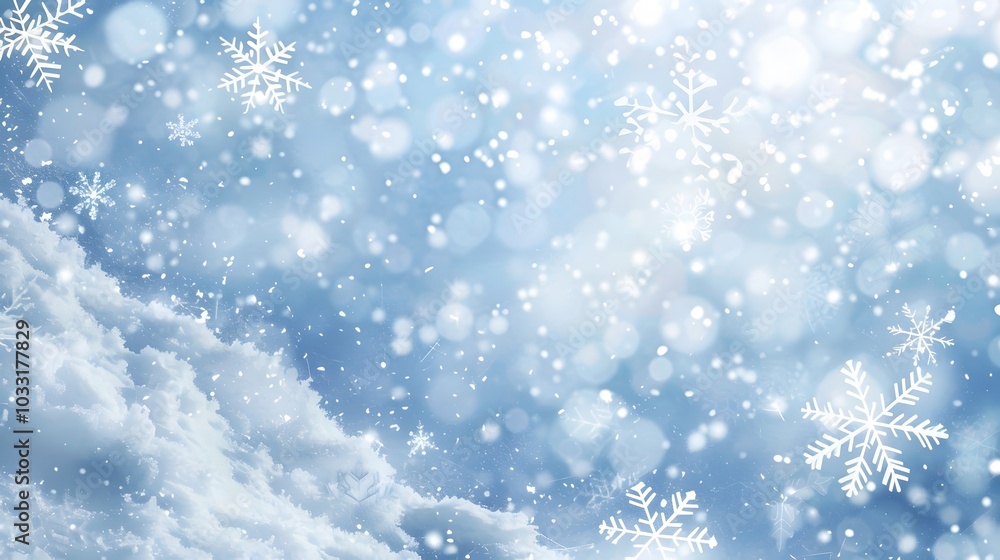 Snow. Realistic snow overlay background. Snowfall, snowflakes in ...