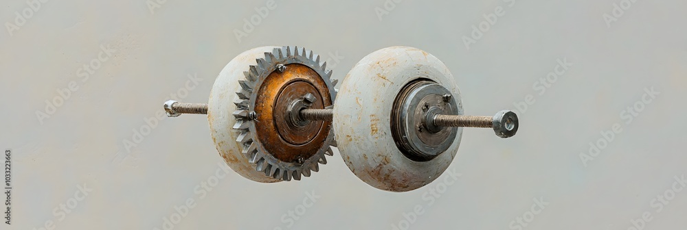 Captivating abstract of a perpetual motion system with interlocked ...
