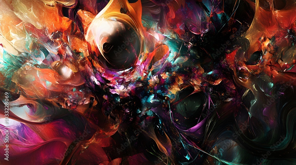 chaos with disjointed, chaotic shapes and a sense of disorder. groovy ...