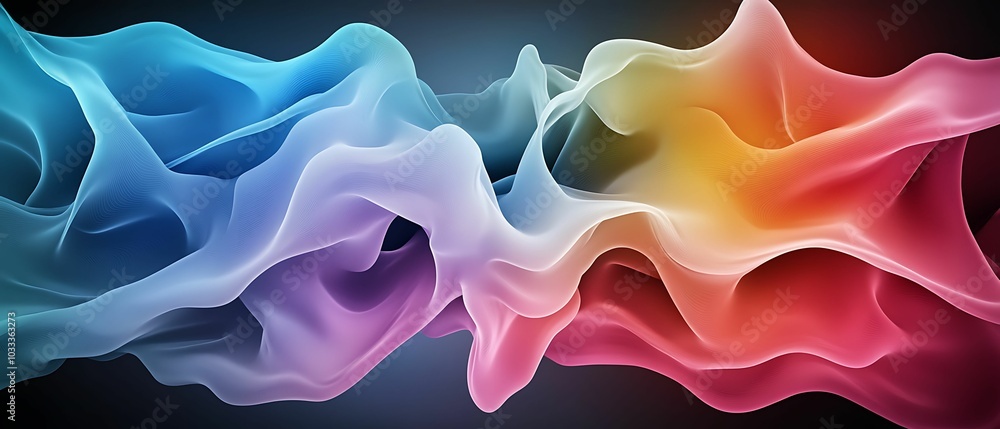 Fluid dynamics of color an exploration of ethereal waves in digital art ...