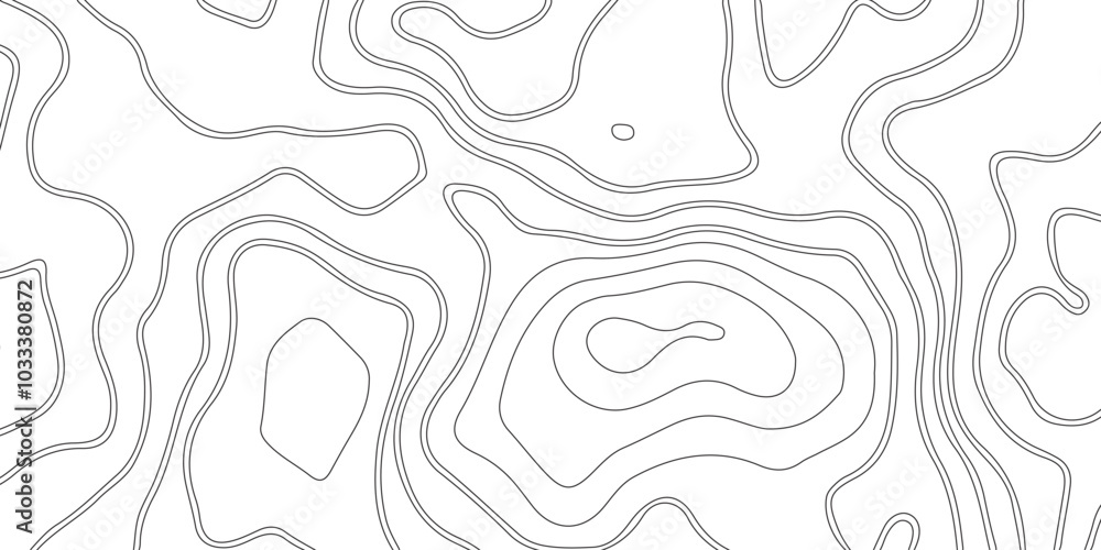 Topographic gradient line map. Abstract circle lines background ...