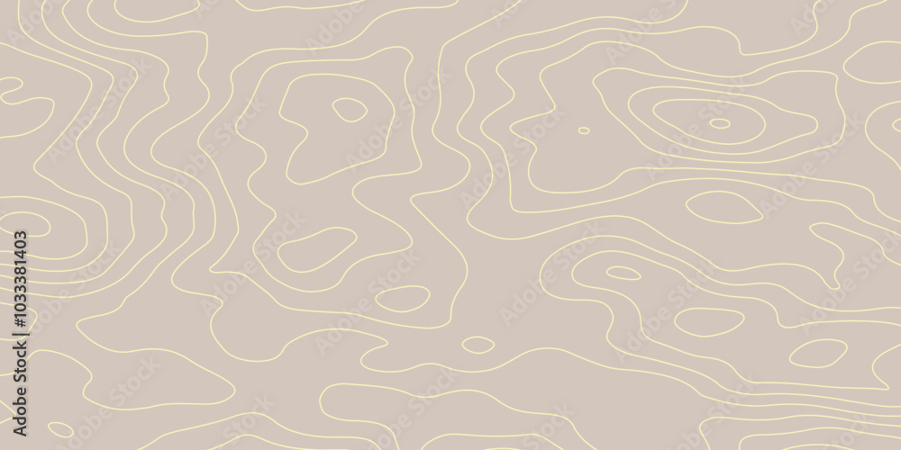 Topographic line map. Abstract circle lines background. Abstract blank ...