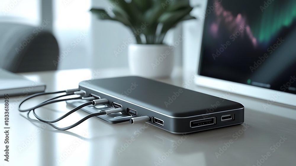 Power bank shown charging multiple devices at once, highlighting its ...