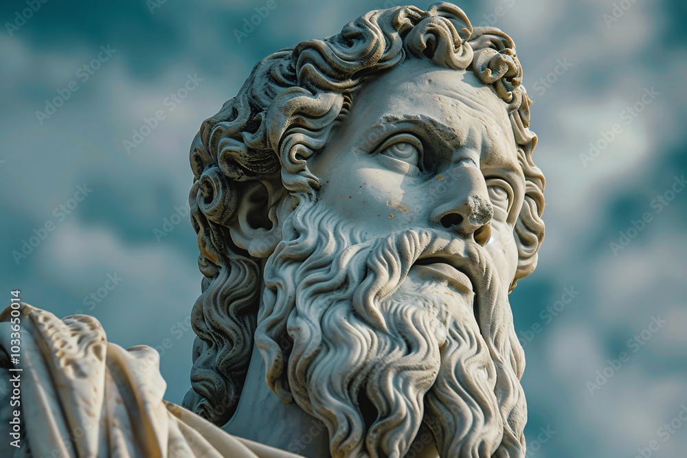 Fotka „The Statue of Zeus at Olympia, one of the Seven Wonders of the ...