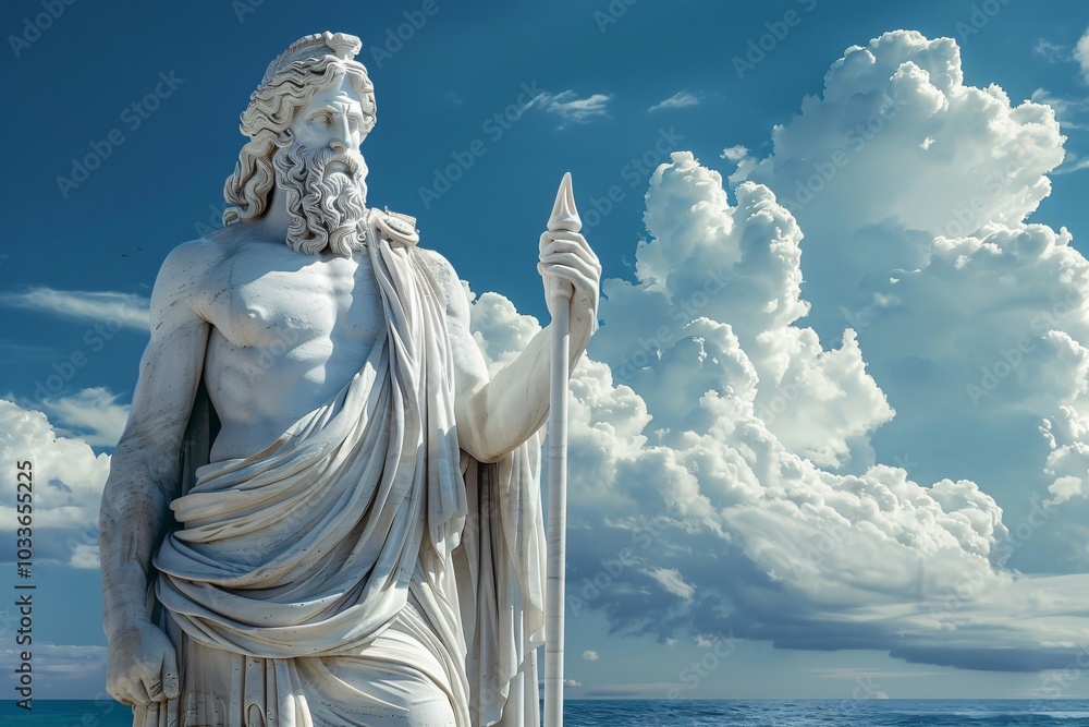 The Statue of Zeus at Olympia, one of the Seven Wonders of the Ancient ...