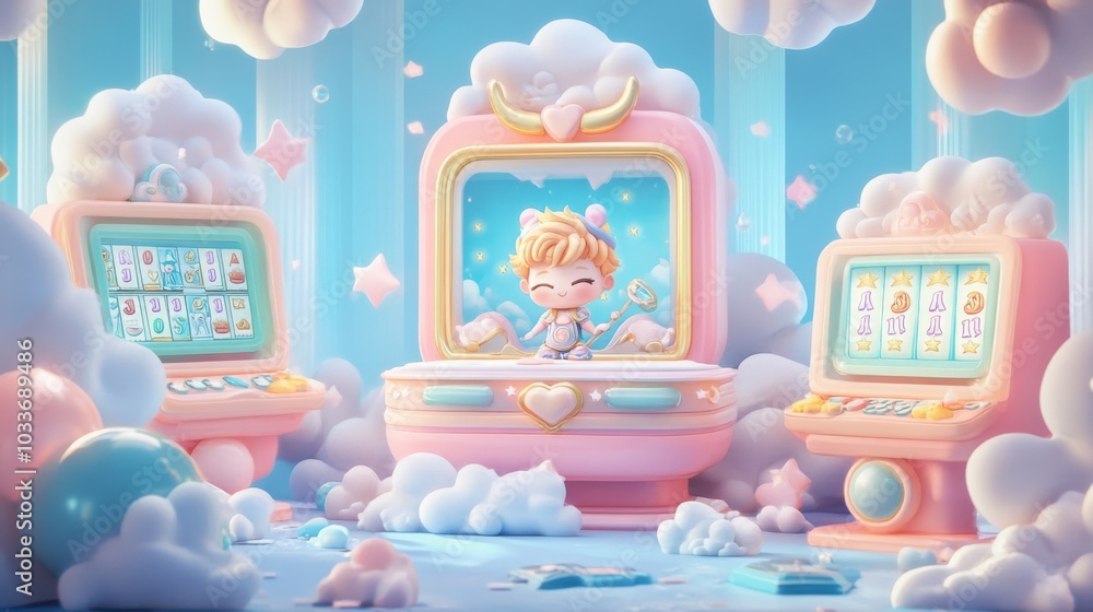 Chibi Greek gods in cute gacha game design Stock Illustration | Adobe Stock