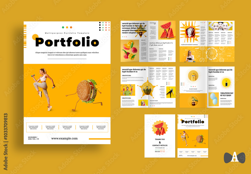 Portfolio Magazine Template Stock Template | Adobe Stock