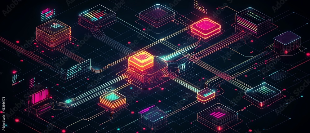 Engaging illustration of a data flow diagram, highlighting the roles of ...