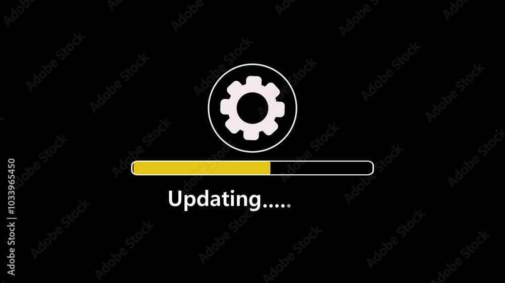 Vidéo Stock Updating icon, loading animation, upload, download ...