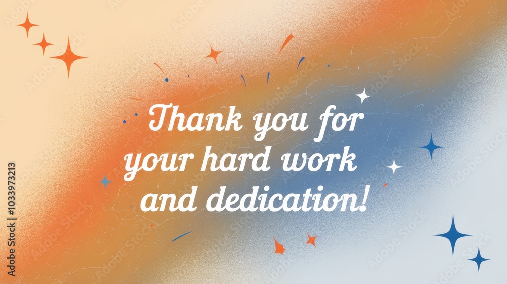 Colorful gratitude card featuring stars: Express appreciation with this ...