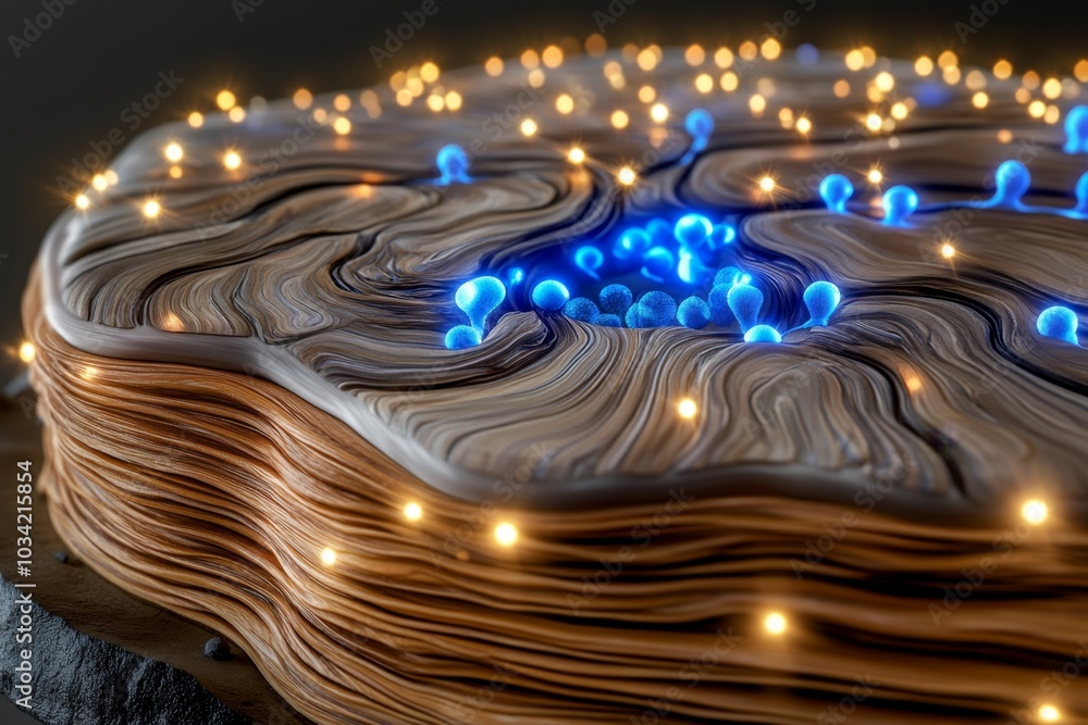 Nerve endings in the dermis, showing tactile corpuscles responsible for ...