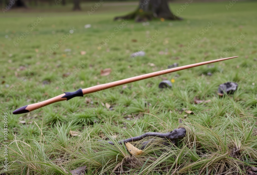 Longbow A simple wooden bow that is long in length typically mad Stock ...