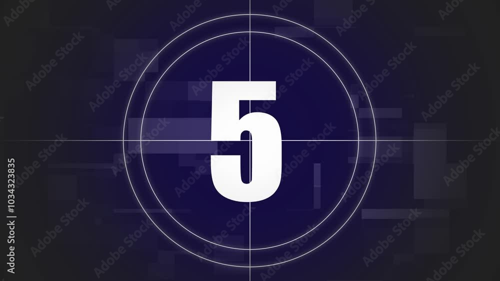 Film Vintage countdown number 1. Movie film strip with countdown number ...