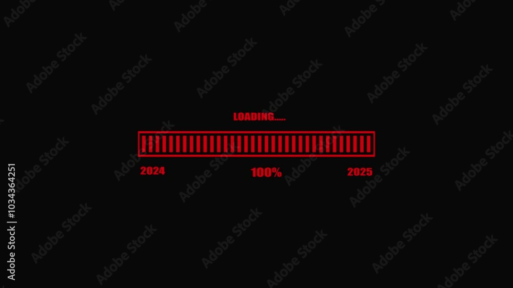 Loading bar screen progress animation. Progress loading bar 0-100 ...