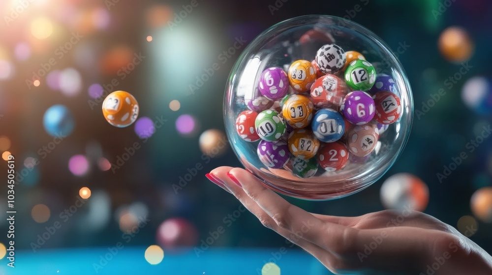 Process of prize drawings, extracting a winning numbers of lottery ...