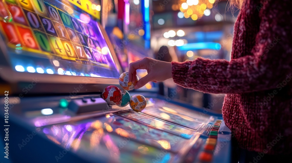 Process of prize drawings, extracting a winning numbers of lottery ...