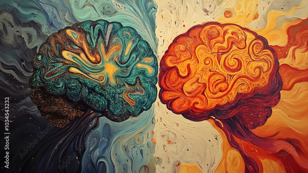 The concept of the human brain. The right creative hemisphere versus ...
