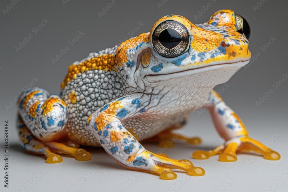 Radiant Frog Portrait: A Stand-Up Display of Vibrant Colors and ...