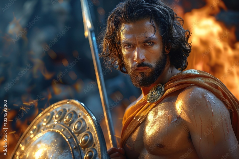 Ares, god of war in greek and roman mythology, embodying combat and ...