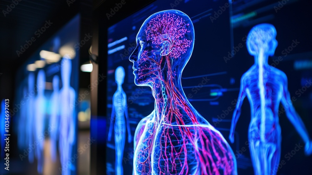 Holographic Nervous System Display : A hologram of the human nervous ...