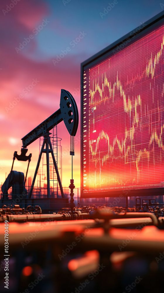 A large screen with a red background and a lot of numbers. The numbers ...