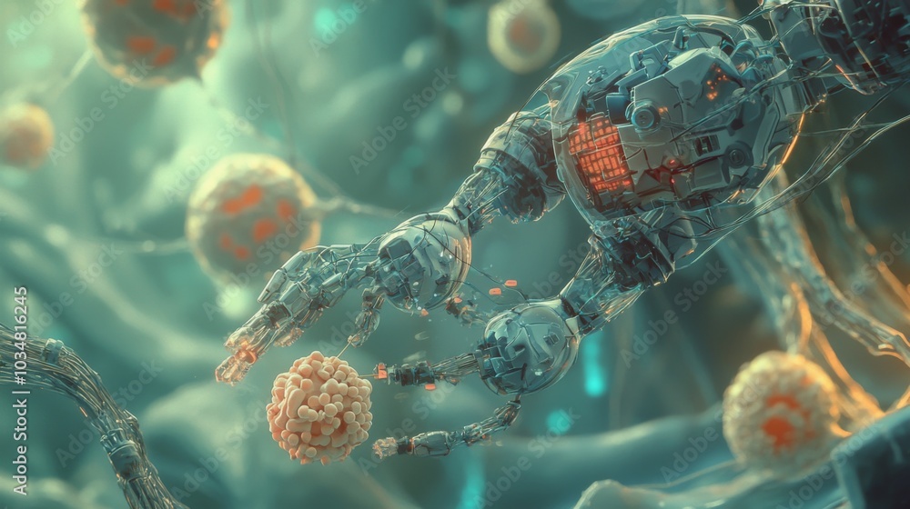 Nano Bots Repairing Cells : Microscopic robots repairing damaged cells ...