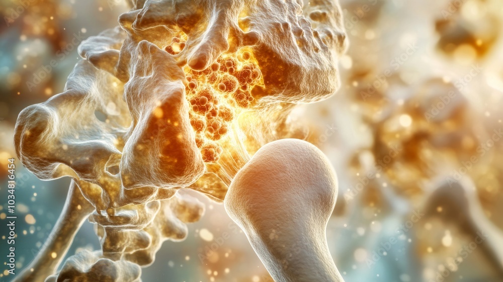 2410 24.A medical concept image showing the progression of ...