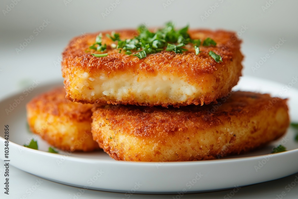 Clean and Minimalist Presentation of Golden Japanese Korokke ...